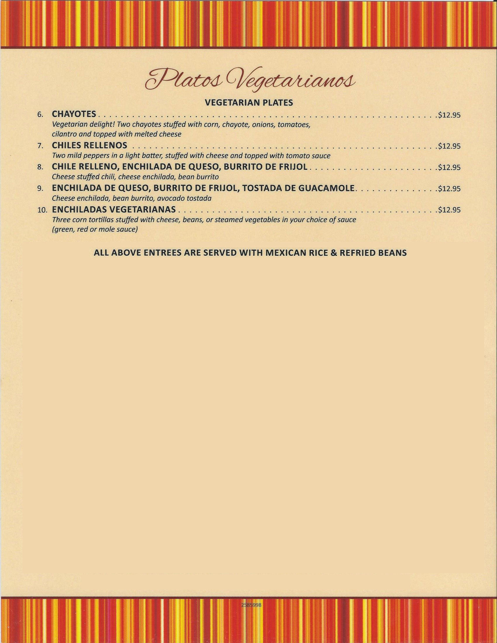 Mexican Restaurant Menu, Bar Menu, Specials, Cocktails in South Orange ...
